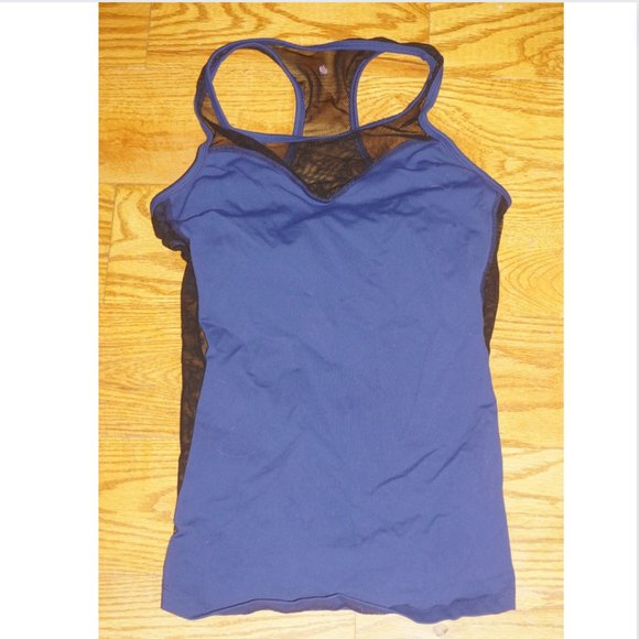 kira grace | Tops | Kira Grace Navyblack Mesh Top Small | Poshmark